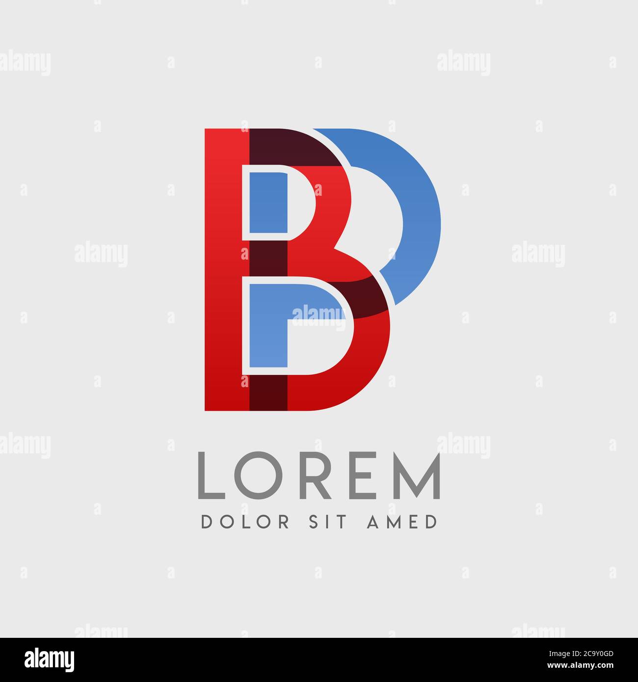 BP logo letters with blue and red gradation Stock Vector Image & Art ...