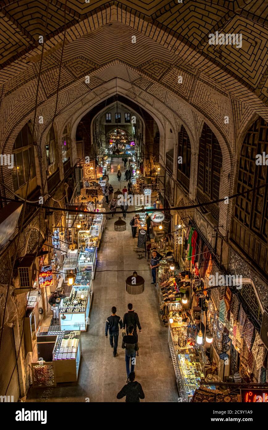 Grand Bazaar, Isfahan, Iran Stock Photo - Alamy