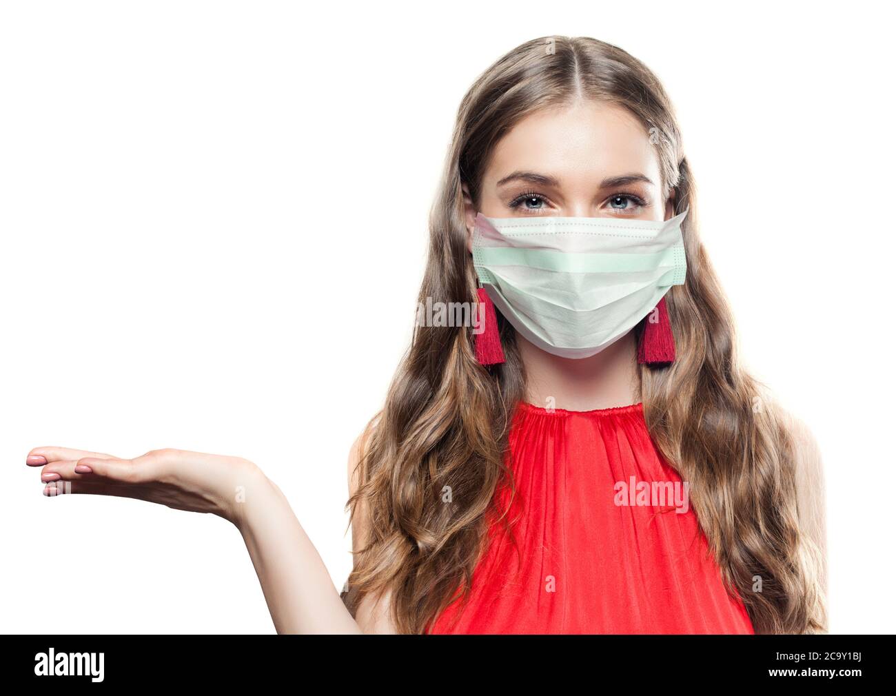 Hand holding open showing covid hi-res stock photography and images - Alamy