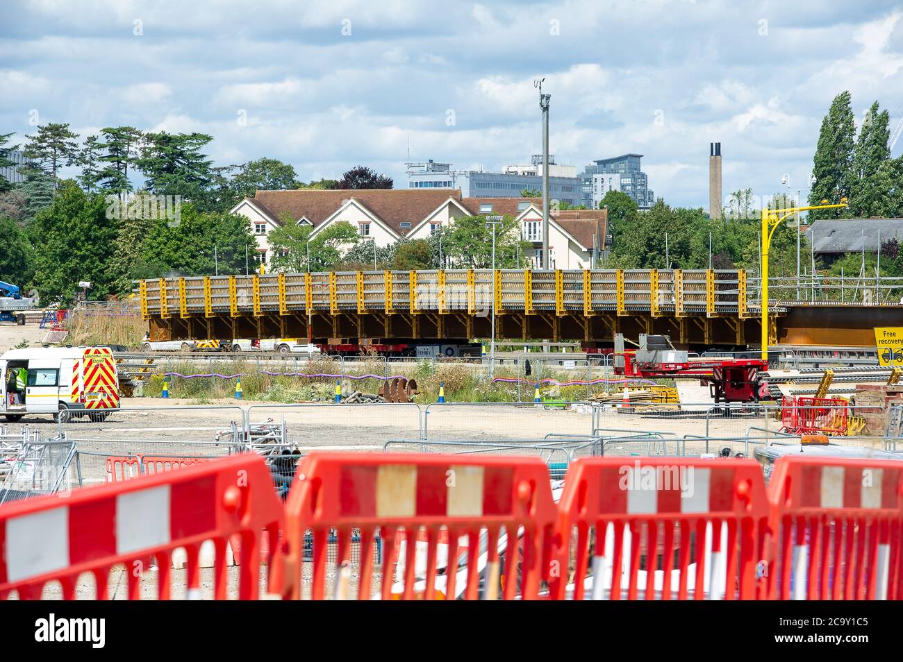 Slough, Berkshire, UK. 2nd August, 2020. The M4 was closed again this ...