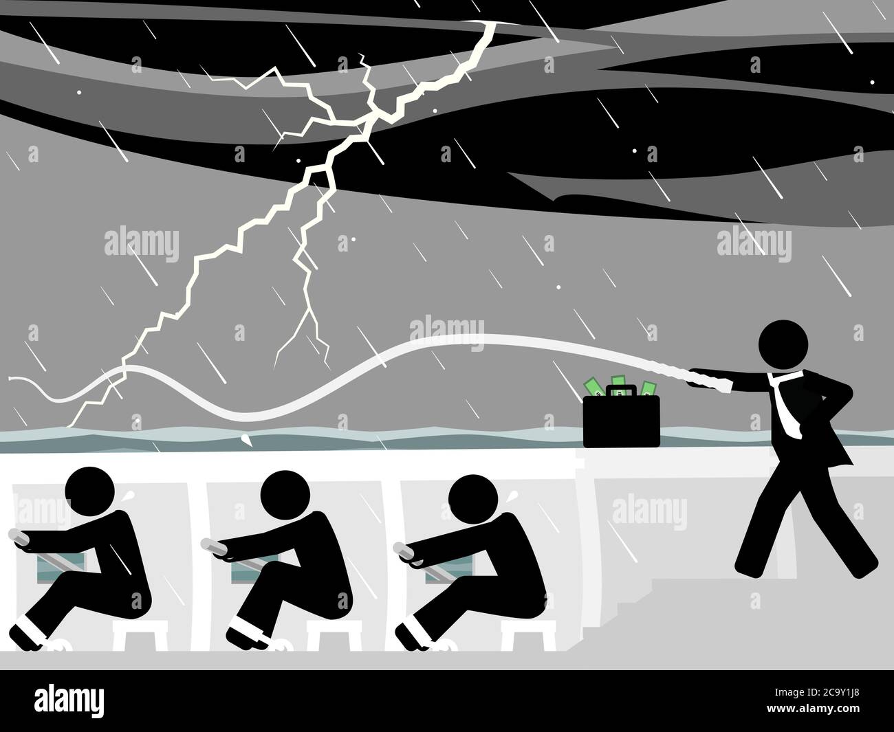 Galley slave Stock Vector Images - Alamy
