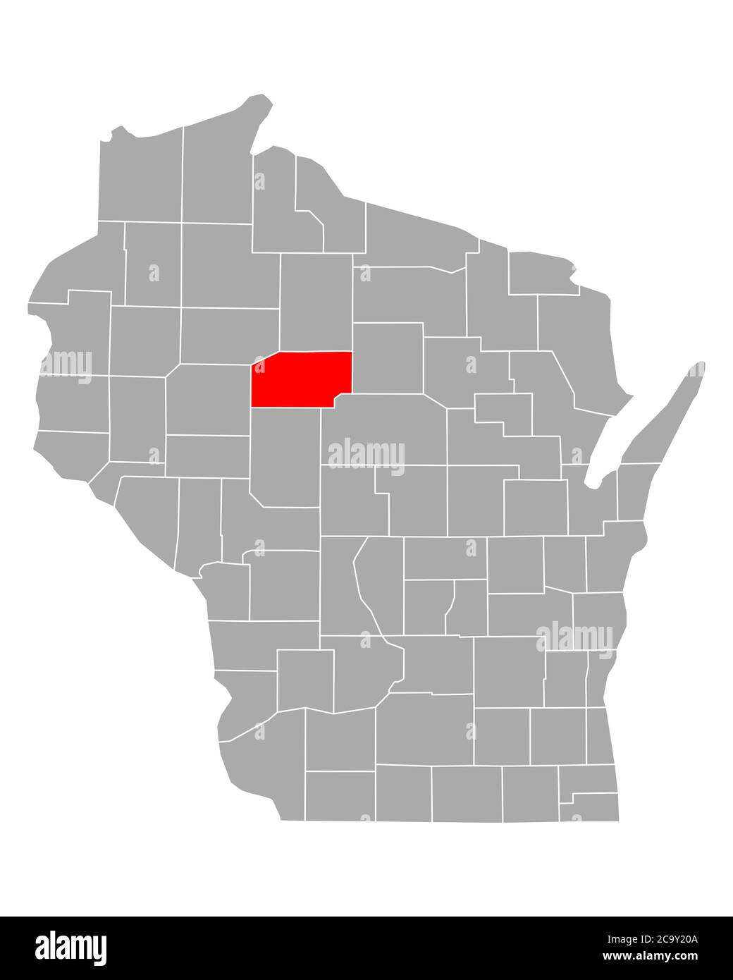 Map of Taylor in Wisconsin Stock Photo - Alamy