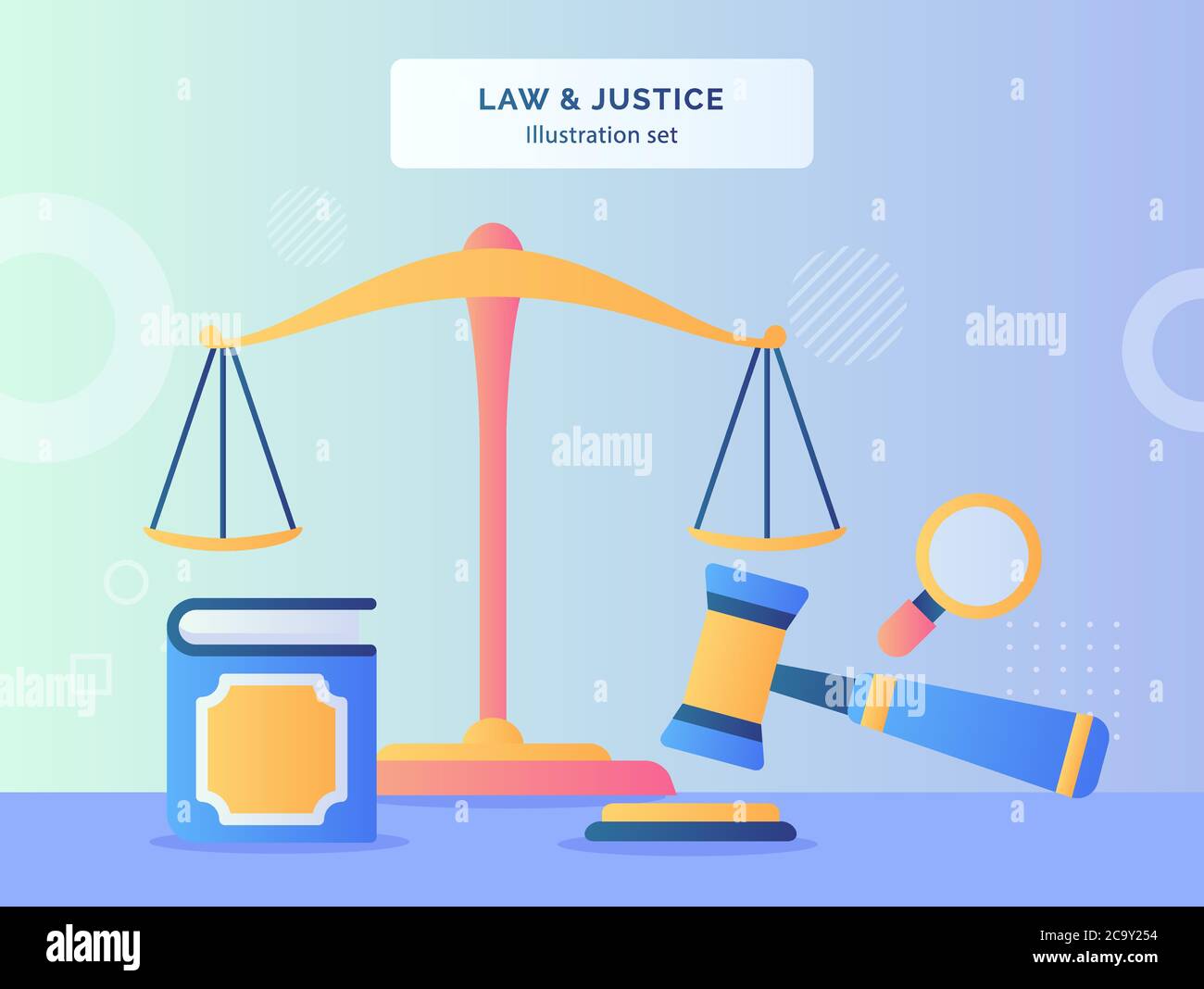 Scale of justice cartoon hi-res stock photography and images - Alamy