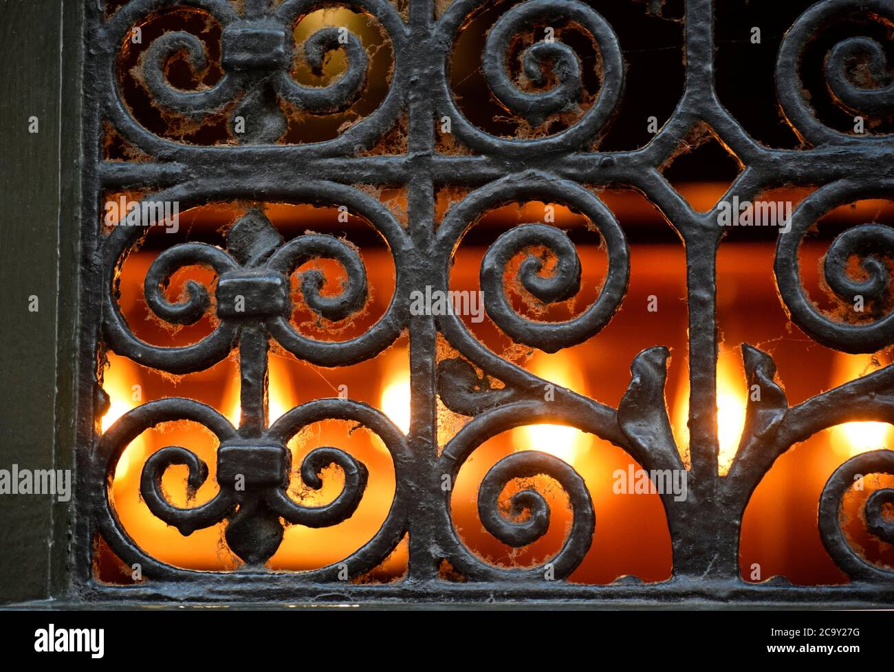 Wrought iron, the old crypt, chester, cheshire, england, uk Stock Photo ...