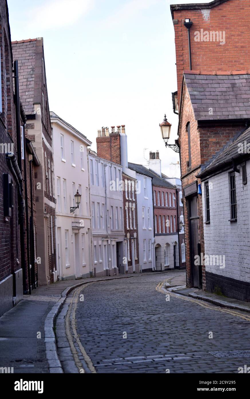 back street, chester, cheshire, england, uk Stock Photo - Alamy