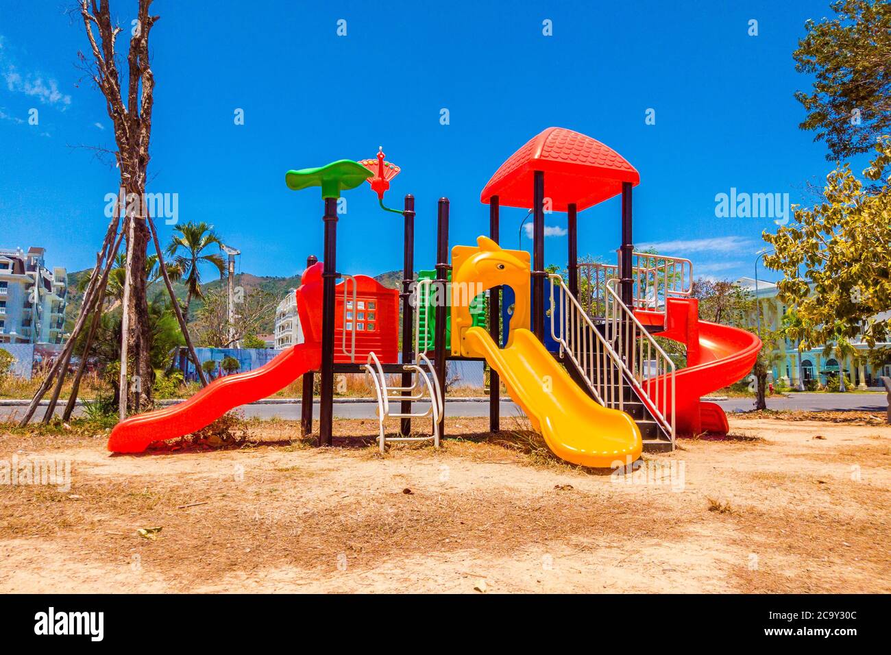 Playground without children hi-res stock photography and images - Alamy