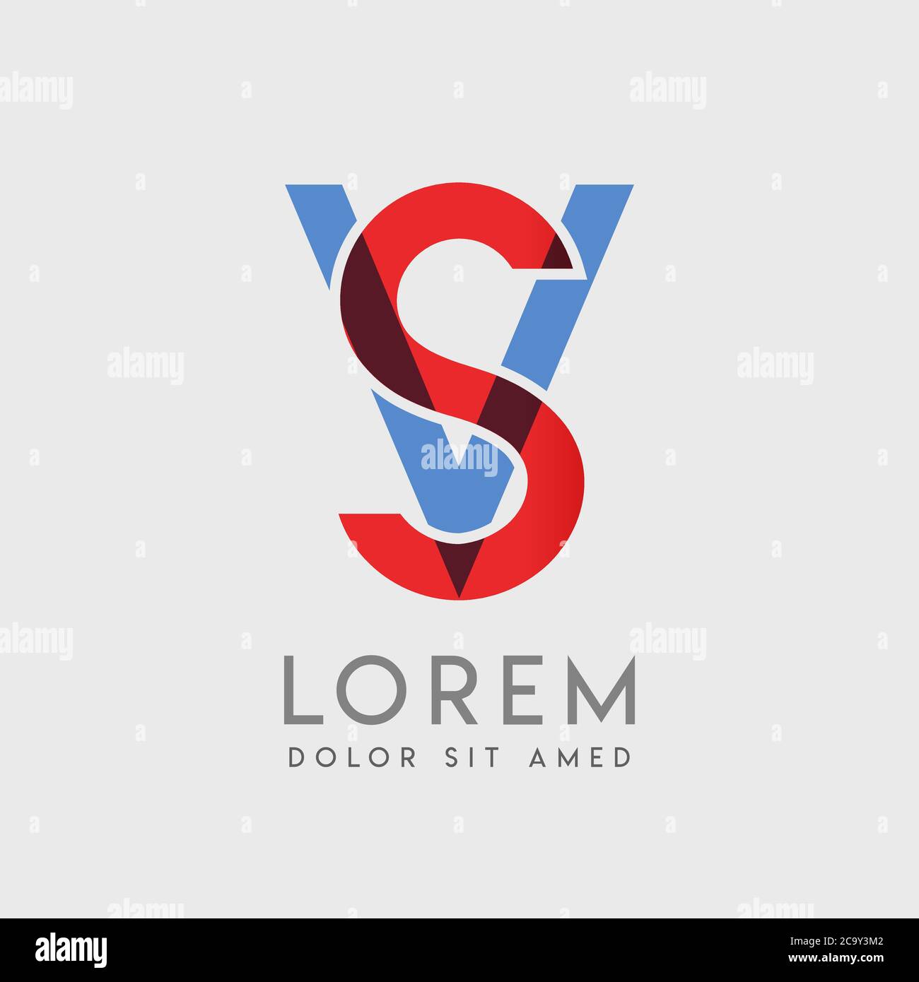 SV logo letters with blue and red gradation Stock Vector Image & Art ...