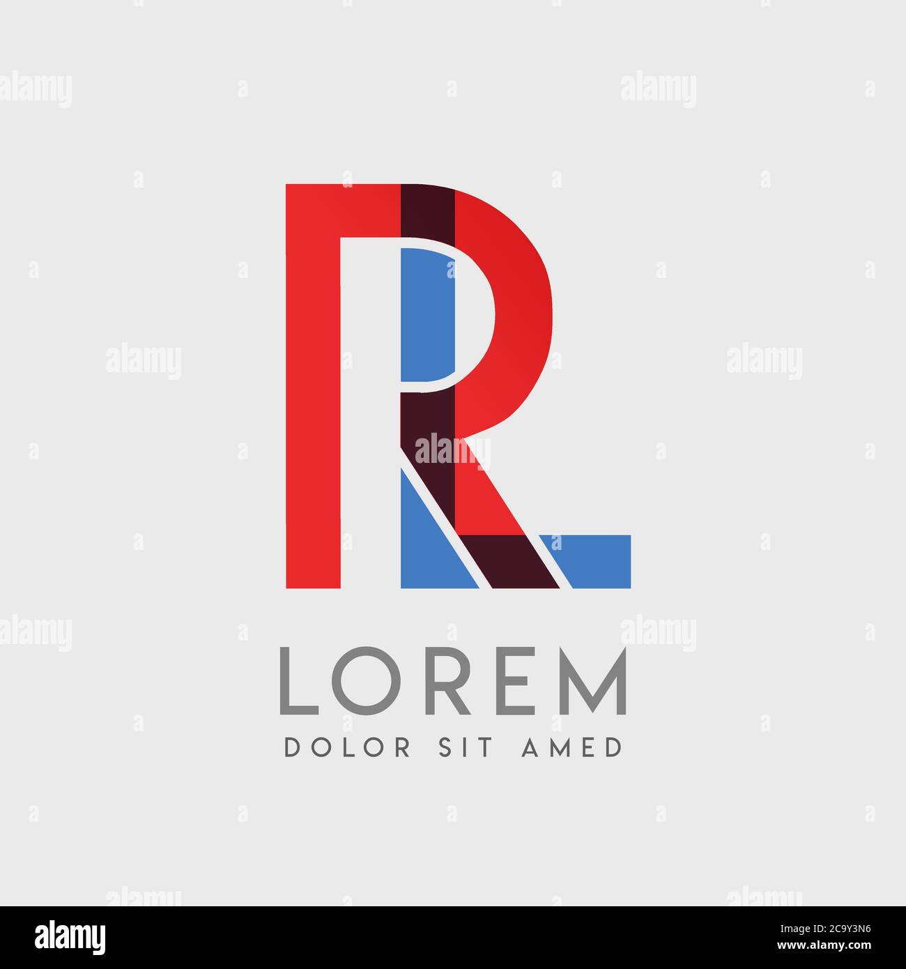 RL logo letters with blue and red gradation Stock Vector Image & Art ...