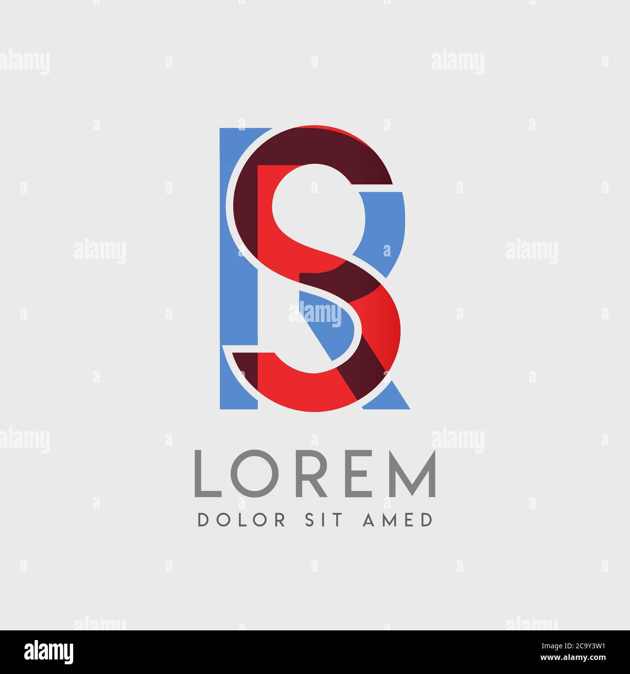 SR logo letters with blue and red gradation Stock Vector Image & Art ...