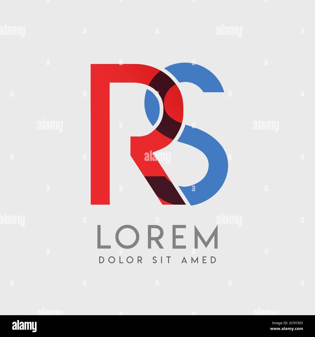 RS logo letters with blue and red gradation Stock Vector Image & Art ...