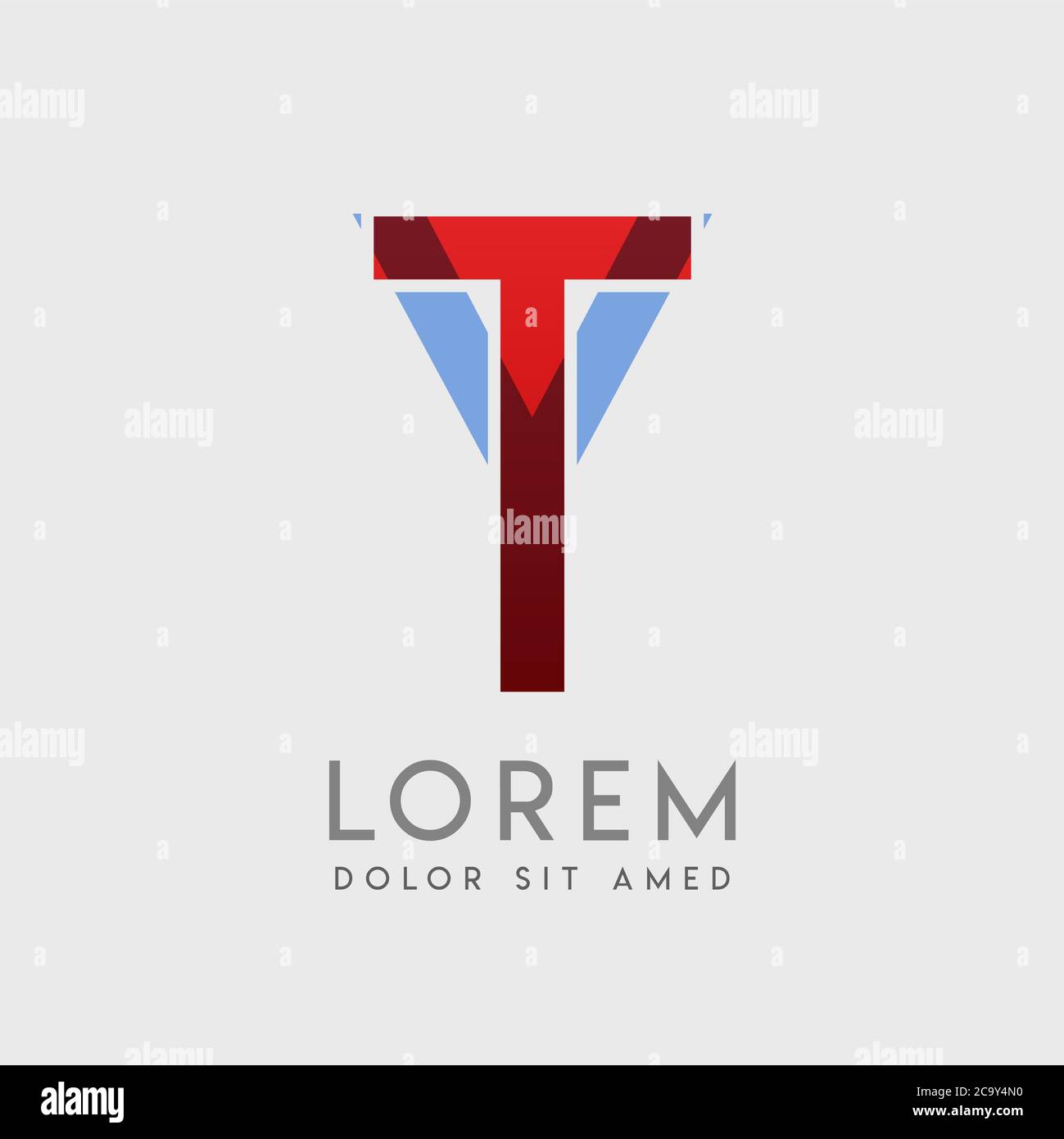 TY logo letters with blue and red gradation Stock Vector Image & Art ...