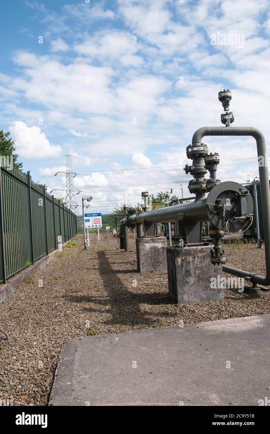 Around the UK - Natural Gas Pipeline Stock Photo - Alamy