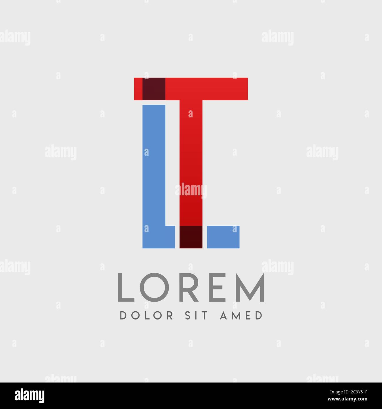 TL logo letters with blue and red gradation Stock Vector Image & Art ...