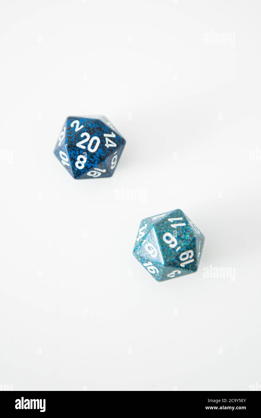 A nat 20 is rolled on a 20 sided dice used for agmes of Dungeons ...
