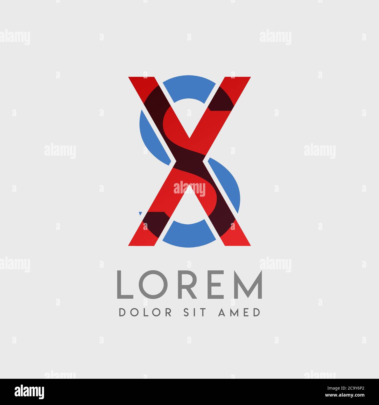 XS logo letters with blue and red gradation Stock Vector Image & Art ...