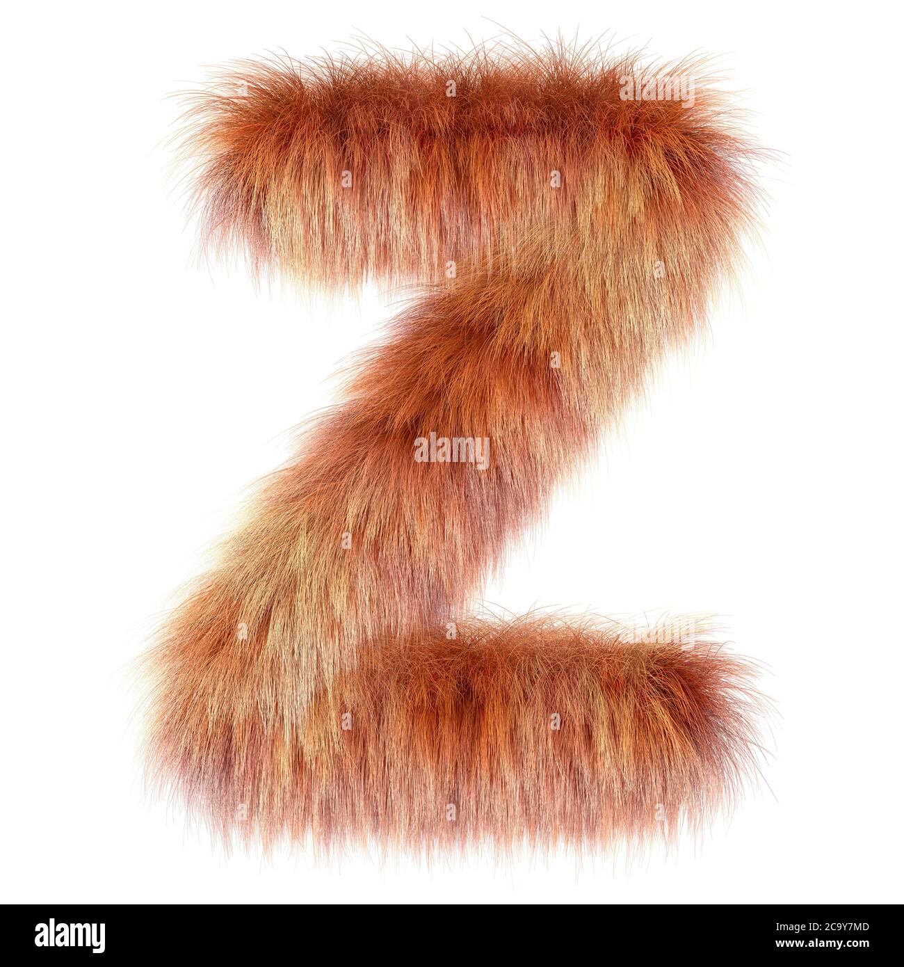 3d Fox cartoon funny creative fur letter Z Stock Photo - Alamy