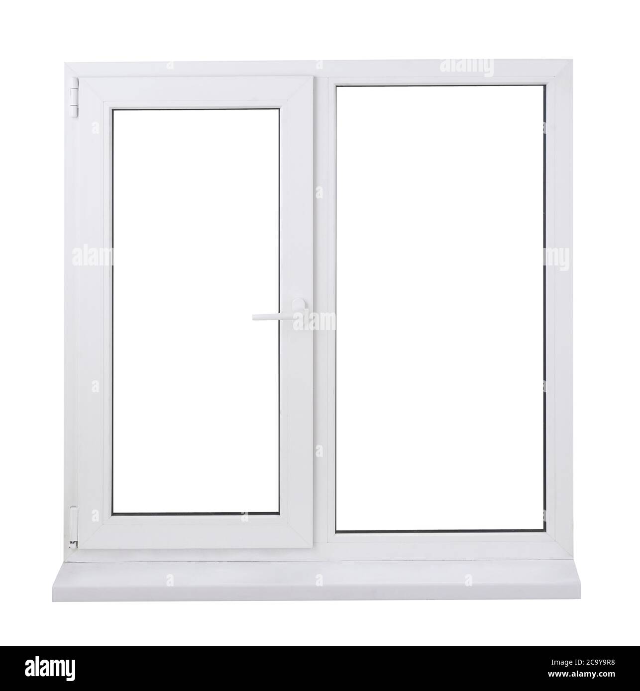 White window isolated on white Stock Photo - Alamy