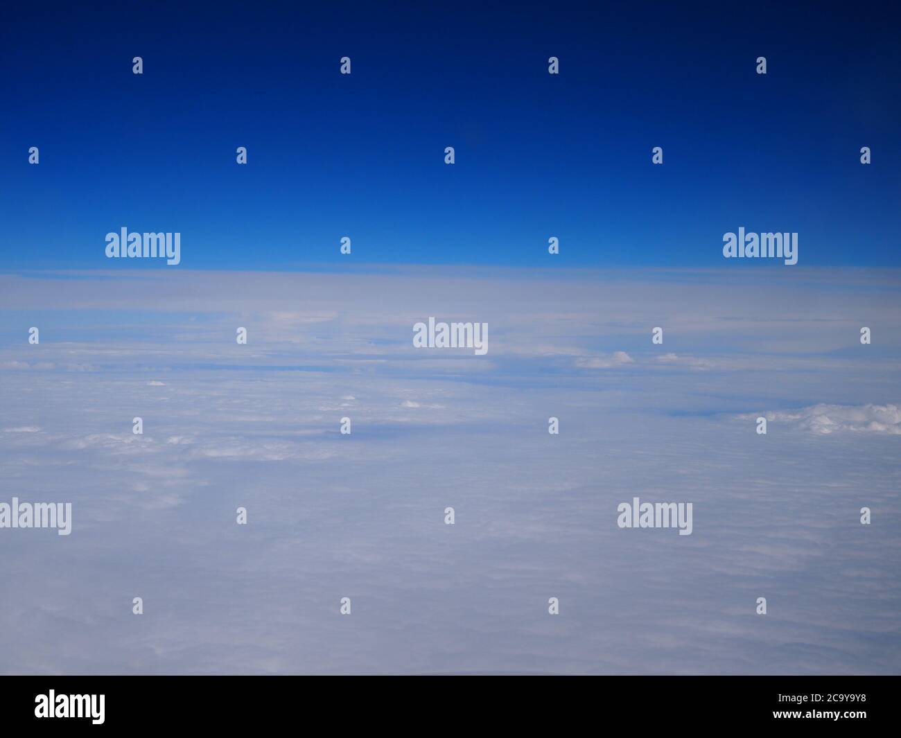 Aerial view blue sky fluffy hi-res stock photography and images - Alamy