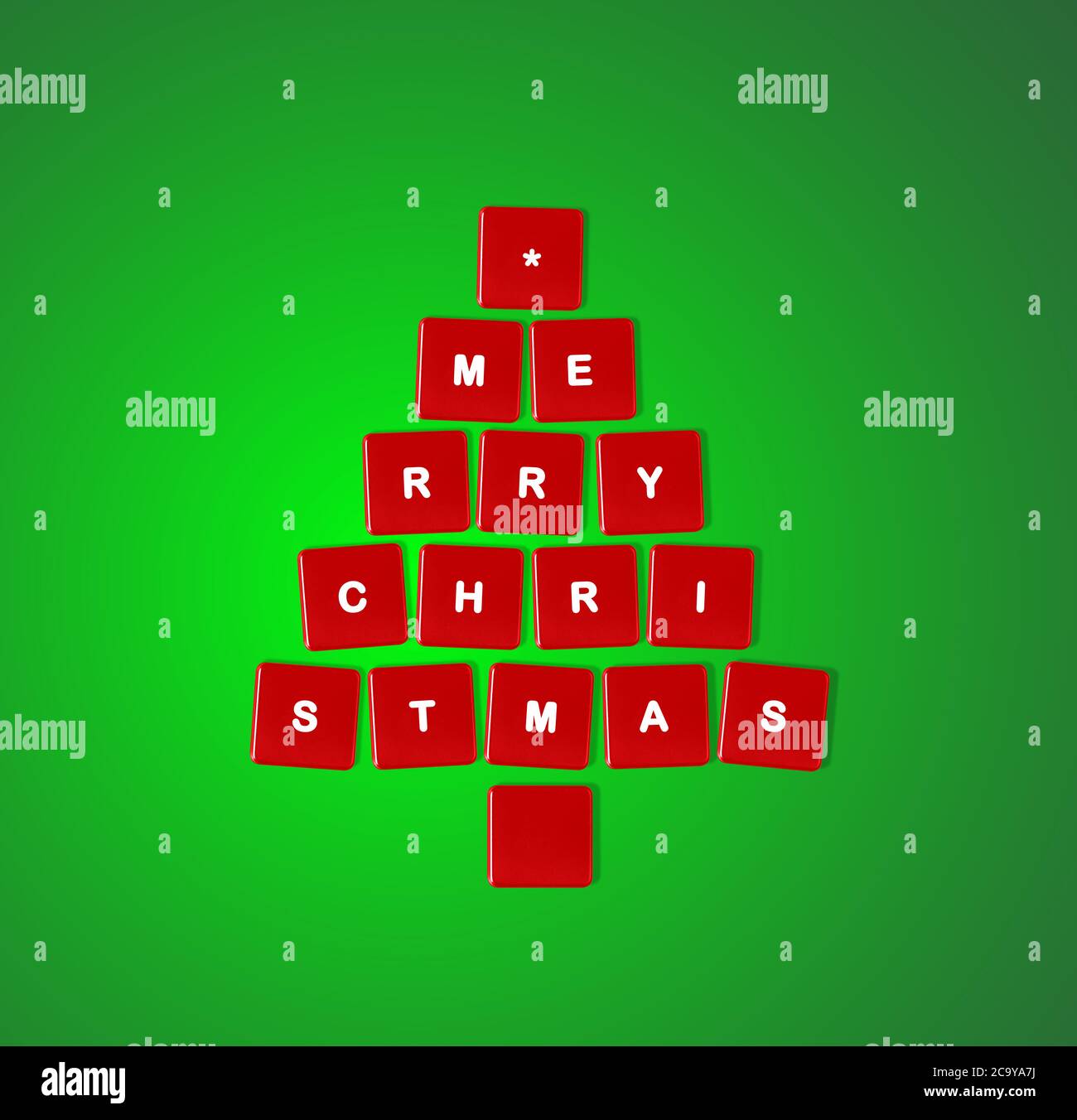 Christmas tree made of computer keys Stock Photo - Alamy