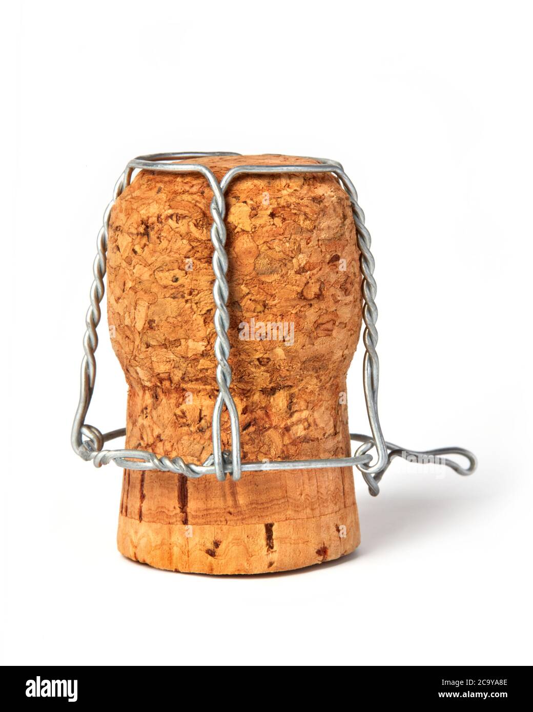 Champagne cork isolated on white Stock Photo - Alamy
