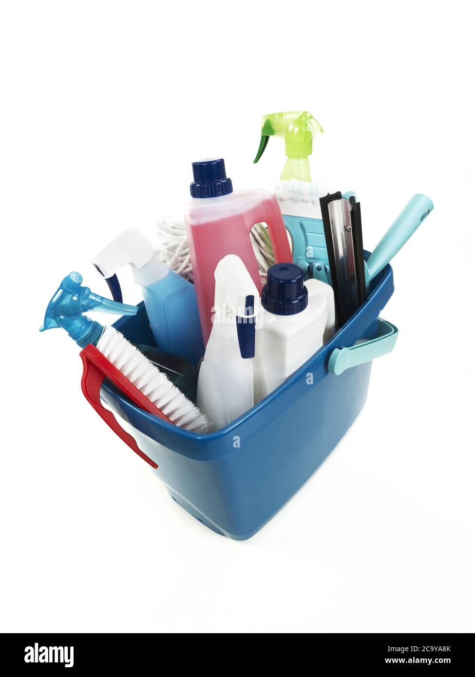 Cleaning equipment isolated Stock Photo - Alamy