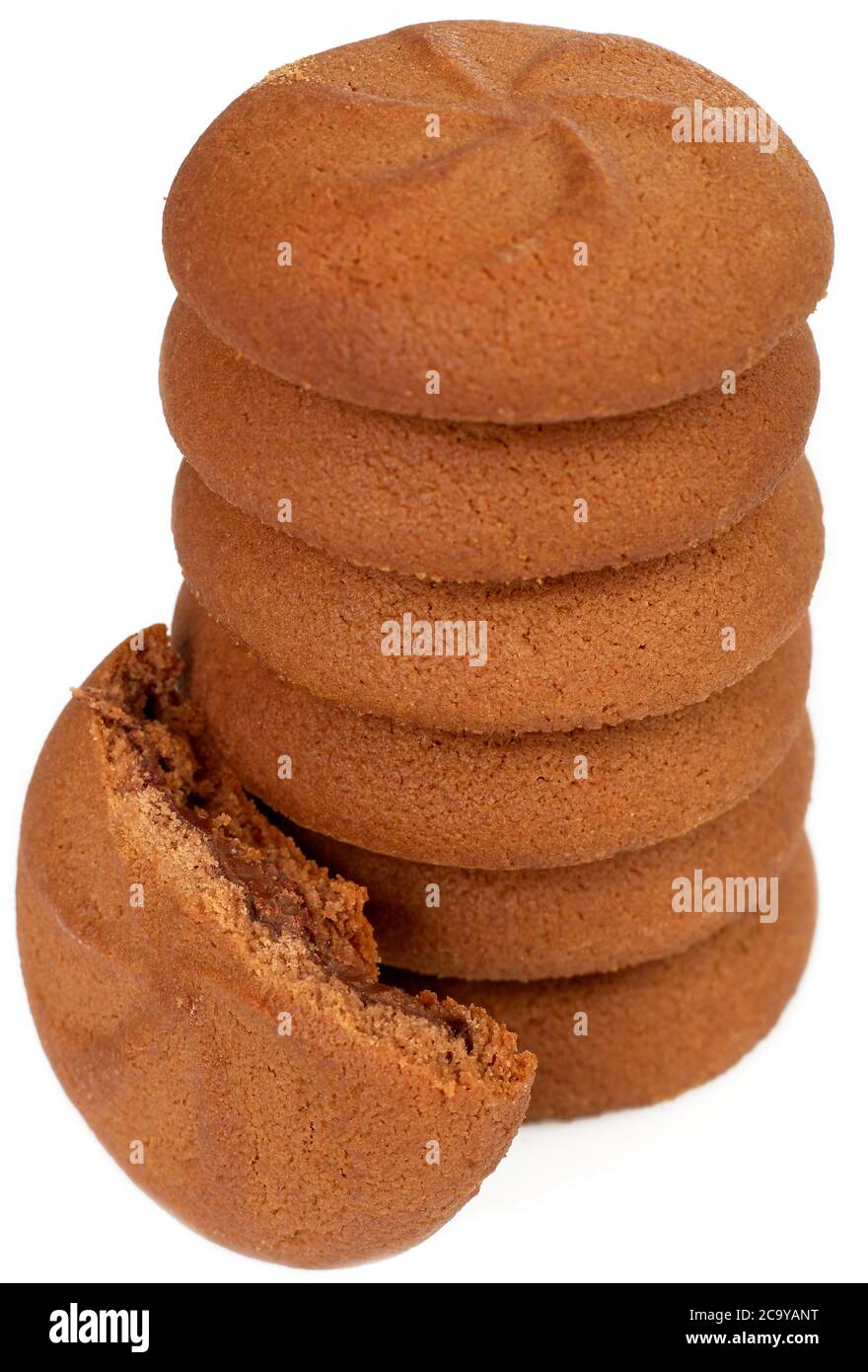 Home made cookies isolated Stock Photo - Alamy
