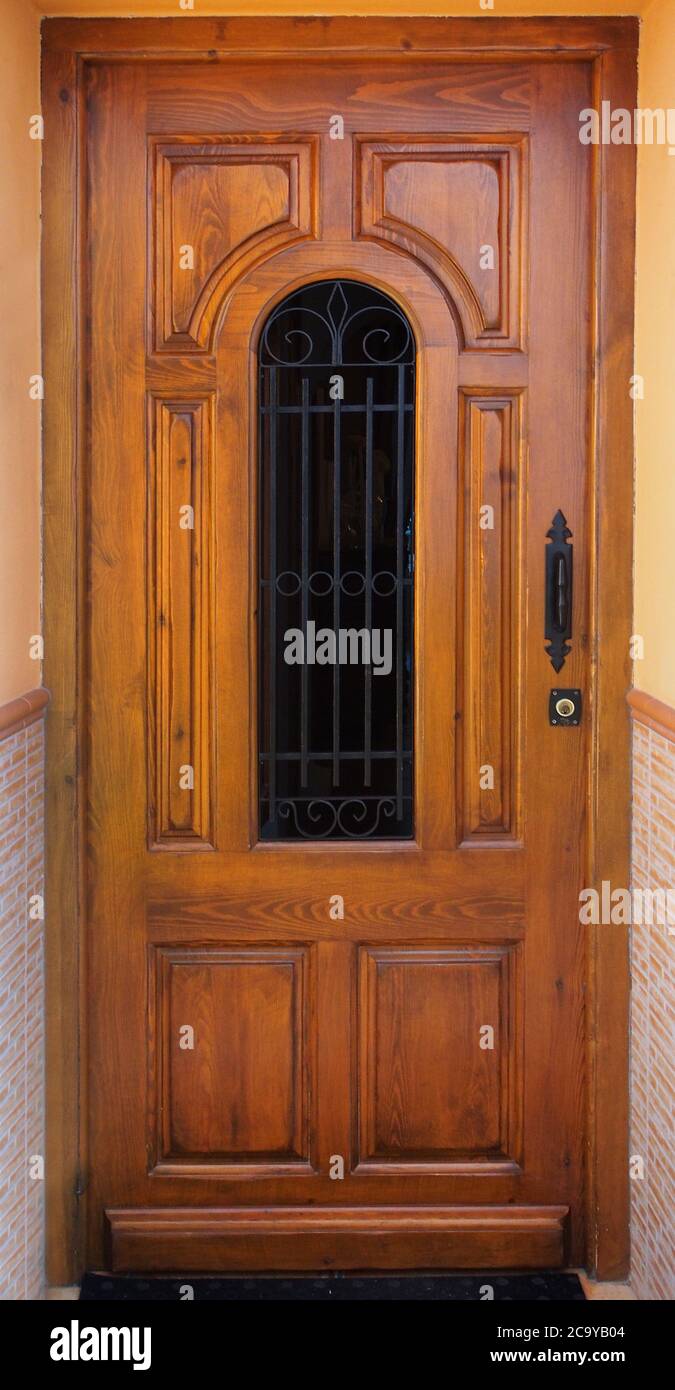 Traditional wooden door Stock Photo - Alamy