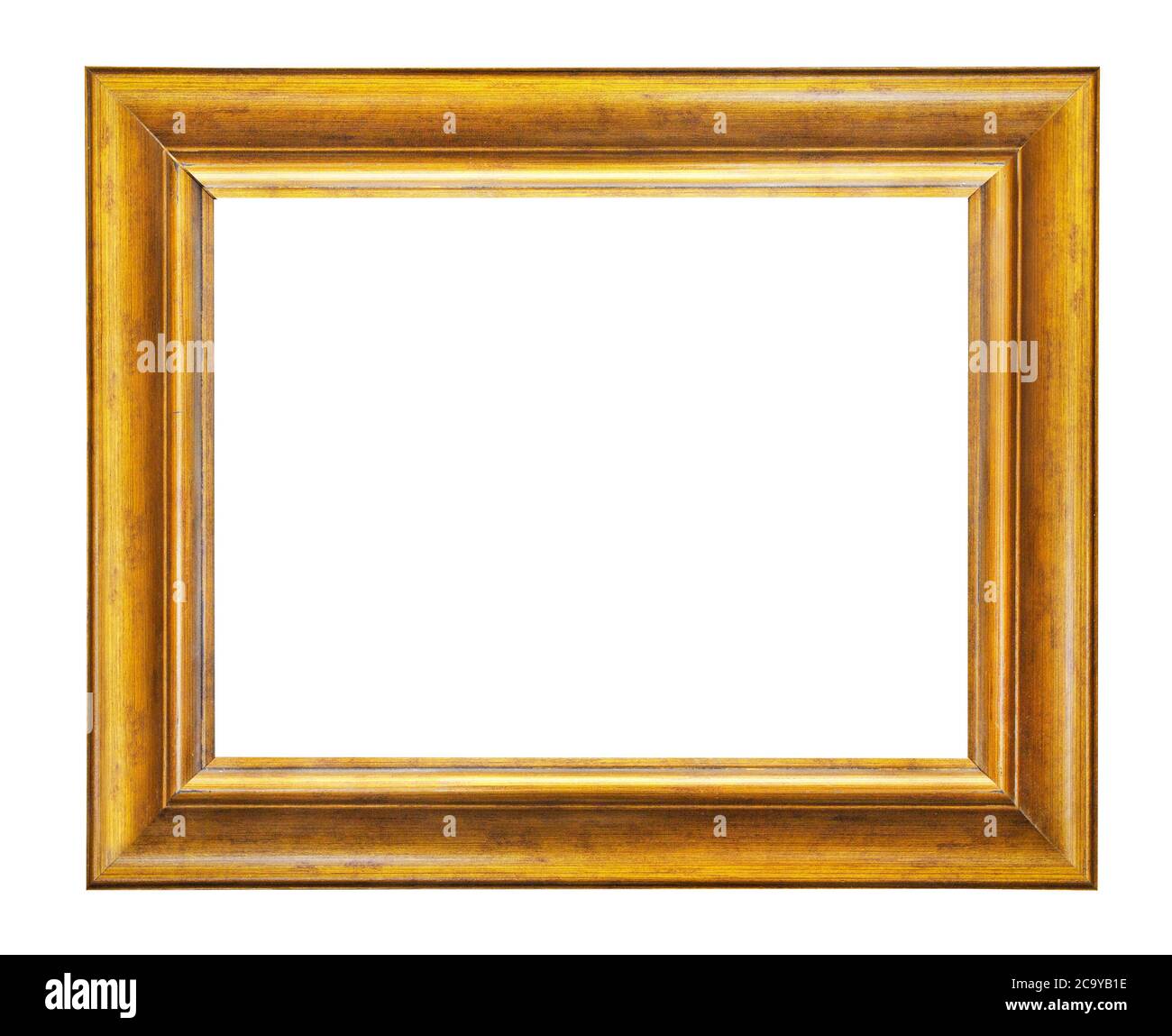 Golden picture frame isolated Stock Photo - Alamy