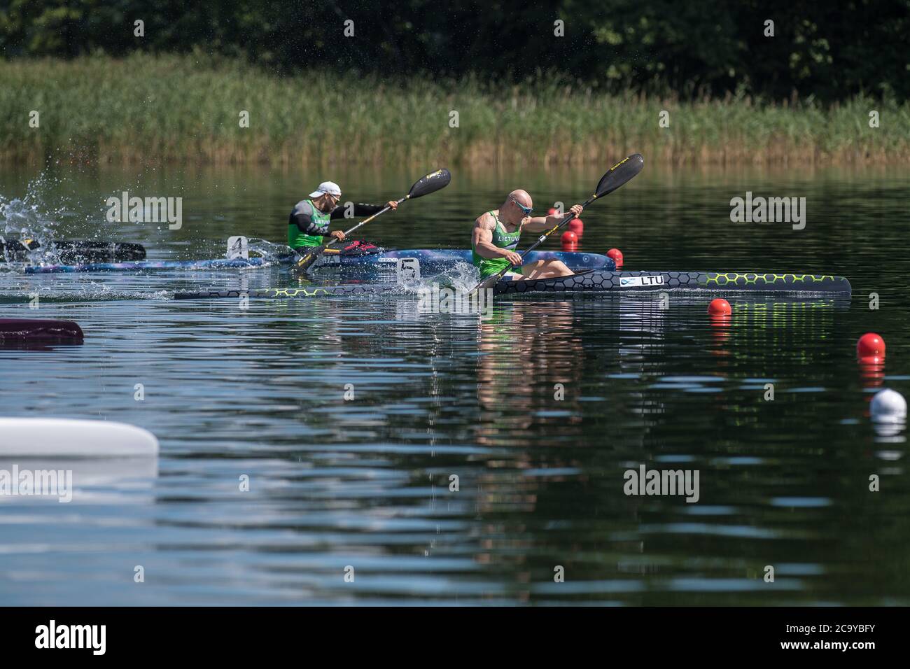 2020 07 30.Lithuanian Kayak Championship in Trakai. Ignas Navakauskas ...