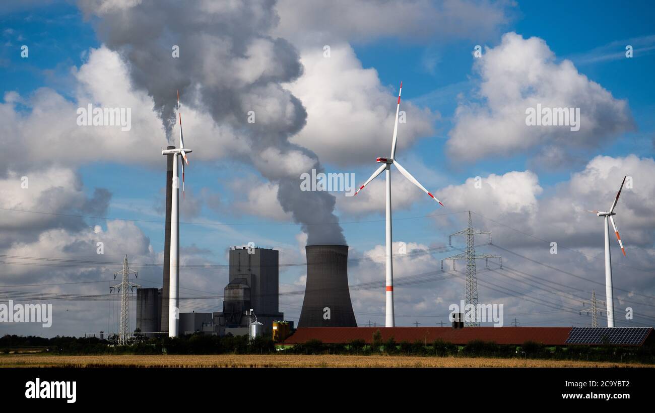 Coal fired power station wind turbine hi-res stock photography and ...