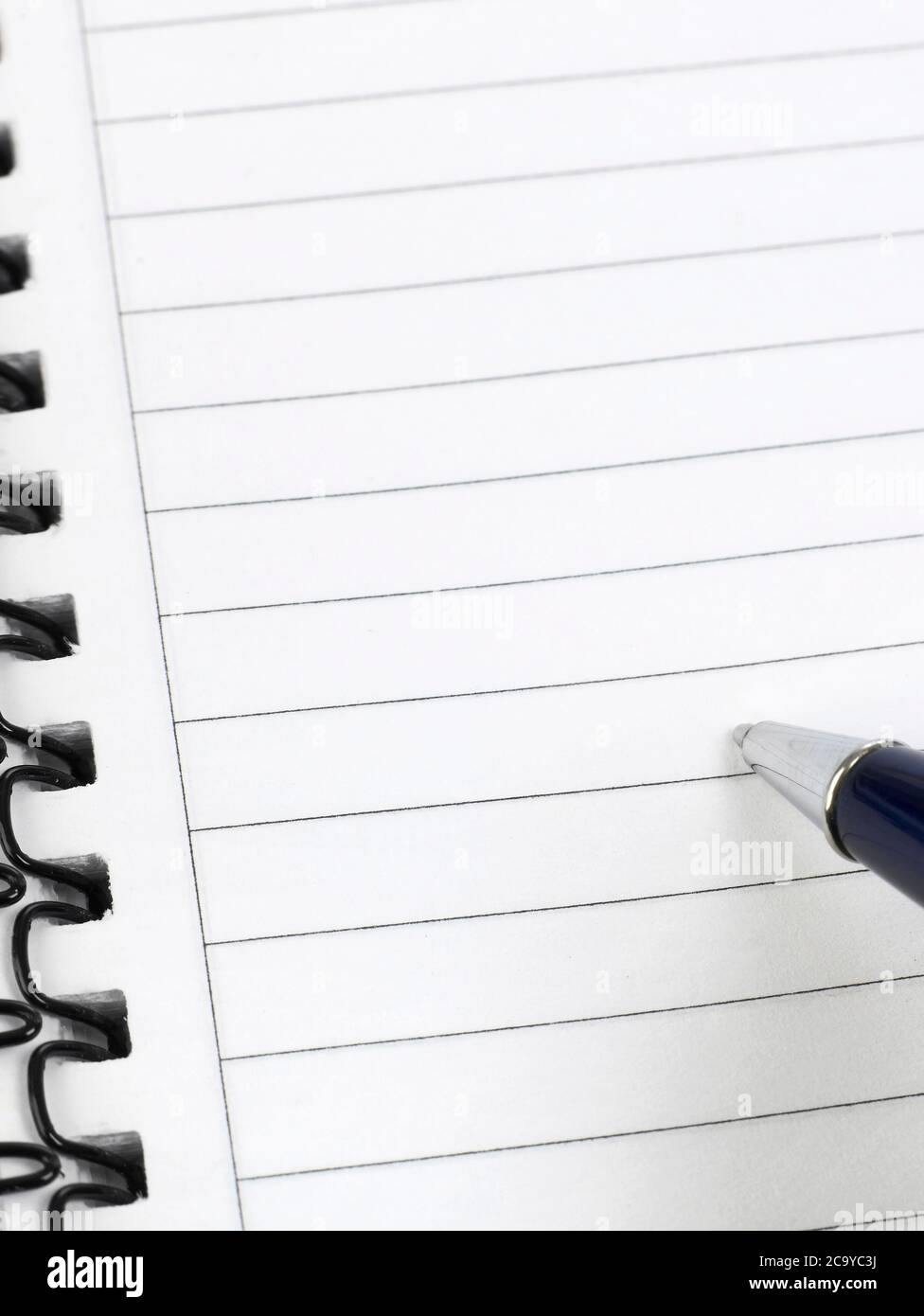 Notebook and pen Stock Photo - Alamy