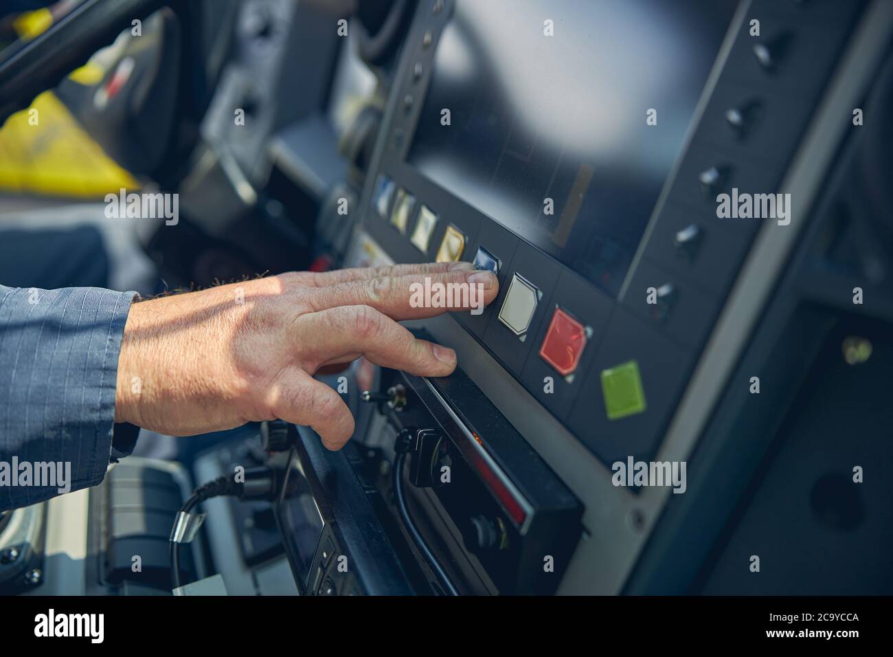 Fire truck dashboard hi-res stock photography and images - Alamy