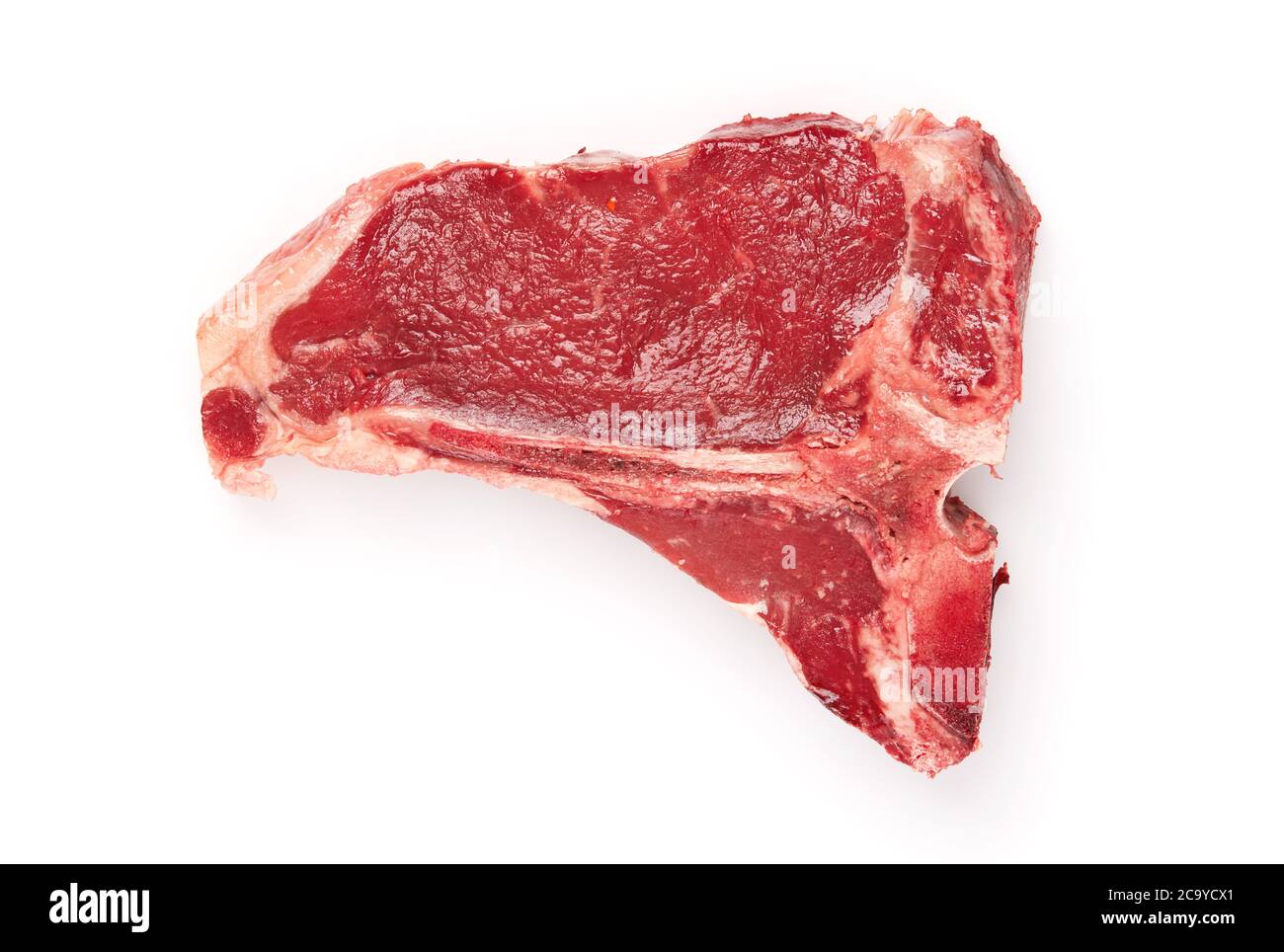 Raw beef steak isolated Stock Photo - Alamy