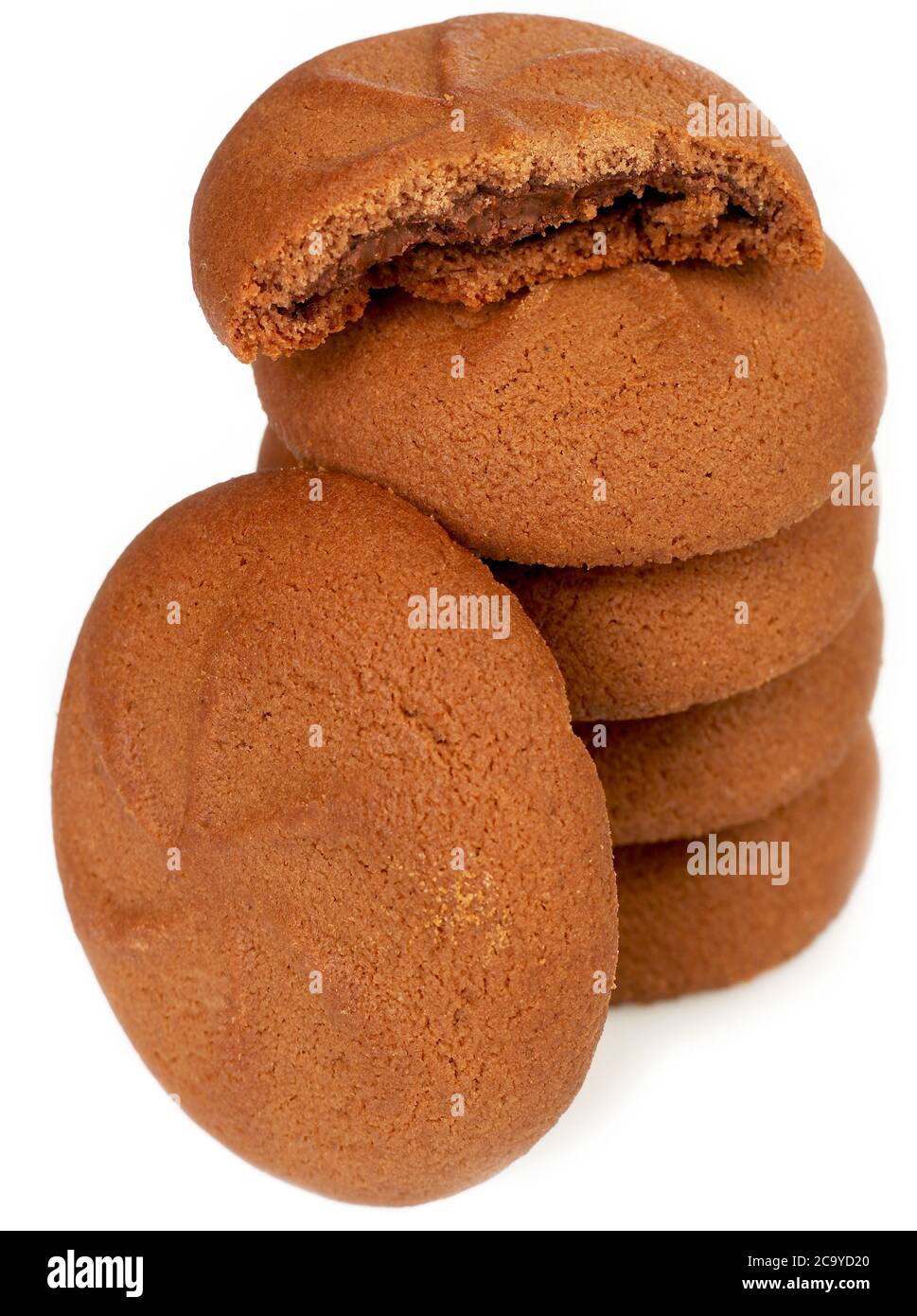 Home made cookies isolated Stock Photo - Alamy