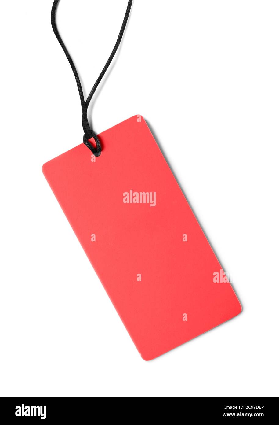 Red price tag isolated Stock Photo - Alamy