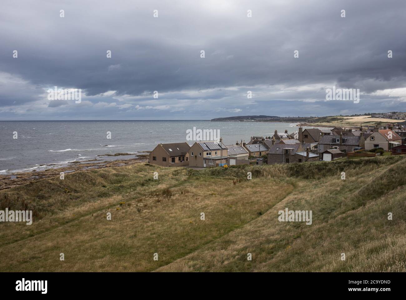 Pictish promontory fort site, in Burghead, Scotland, on 29 July 2020 ...