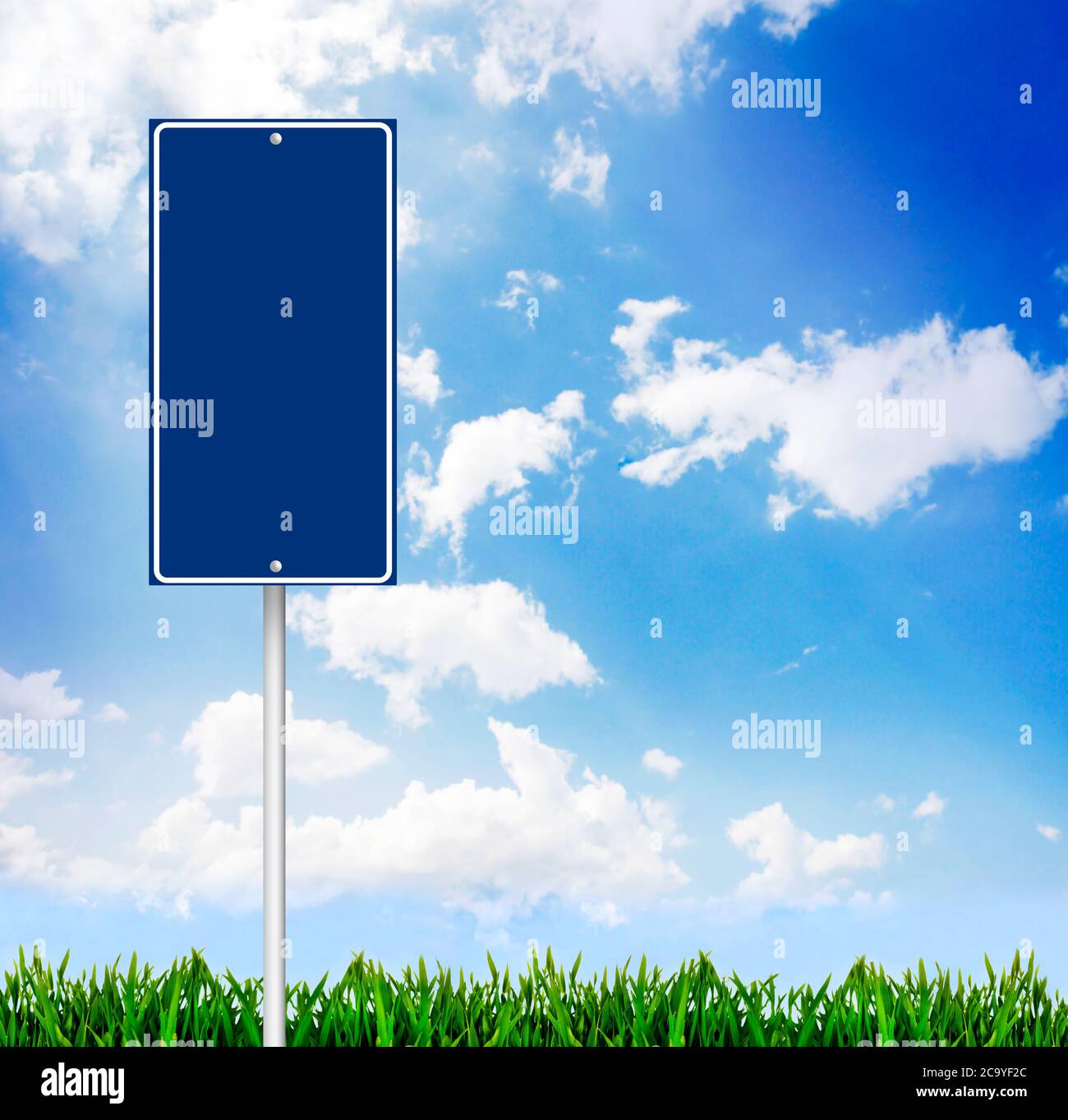 Blank road sign Stock Photo - Alamy