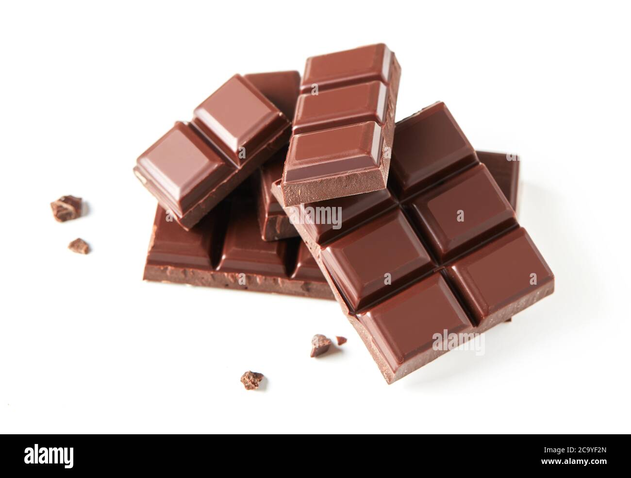 Brown chocolate bars Stock Photo - Alamy