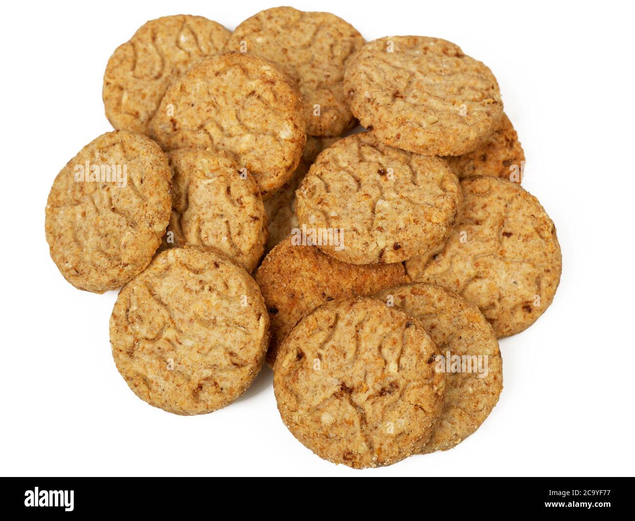 Home made cookies isolated Stock Photo - Alamy