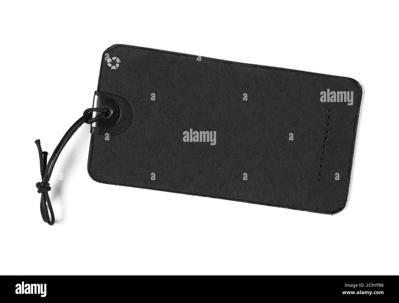 Black price tag isolated Stock Photo - Alamy