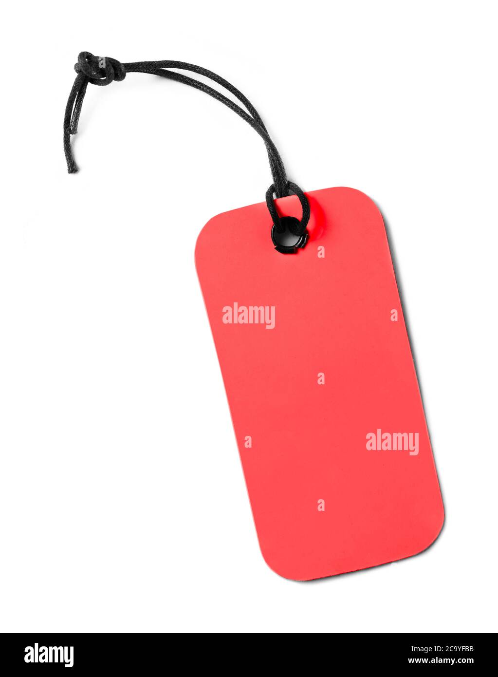 Red price tag isolated Stock Photo - Alamy