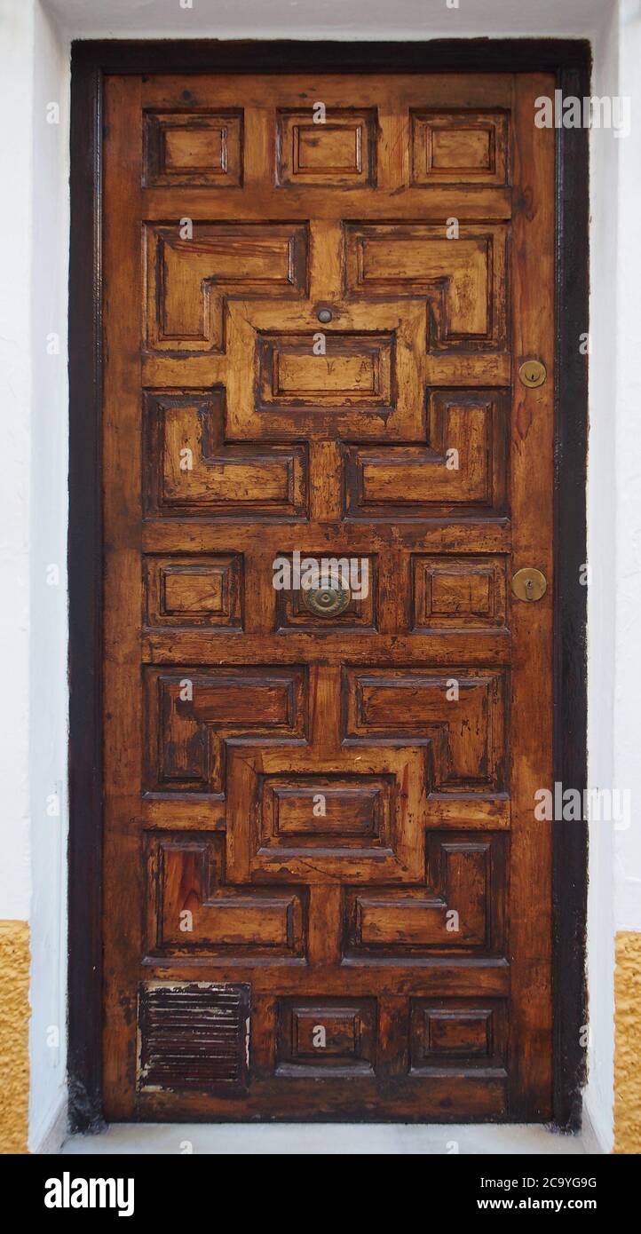 Traditional wooden door Stock Photo - Alamy