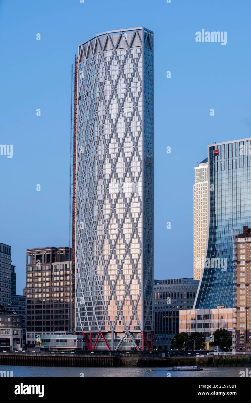 Newfoundland building in context with river. Isle of Dogs, London ...
