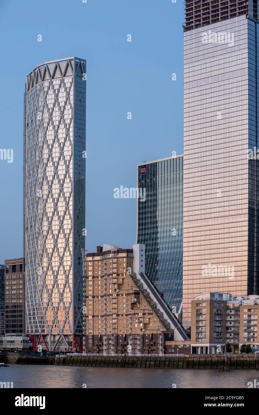 Newfoundland building in context with river. Isle of Dogs, London ...