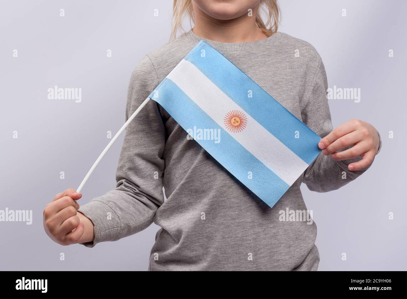 Argentina flag child hi-res stock photography and images - Alamy