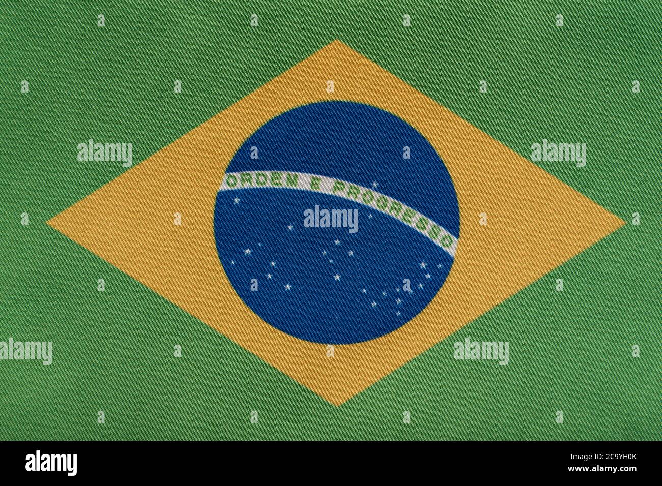 National emblem of Federative Republic of Brazil. Flag of Brazil on ...