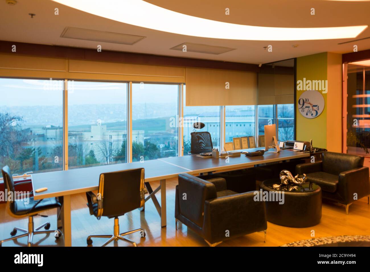 Blurred Office Background Stock Photo - Alamy