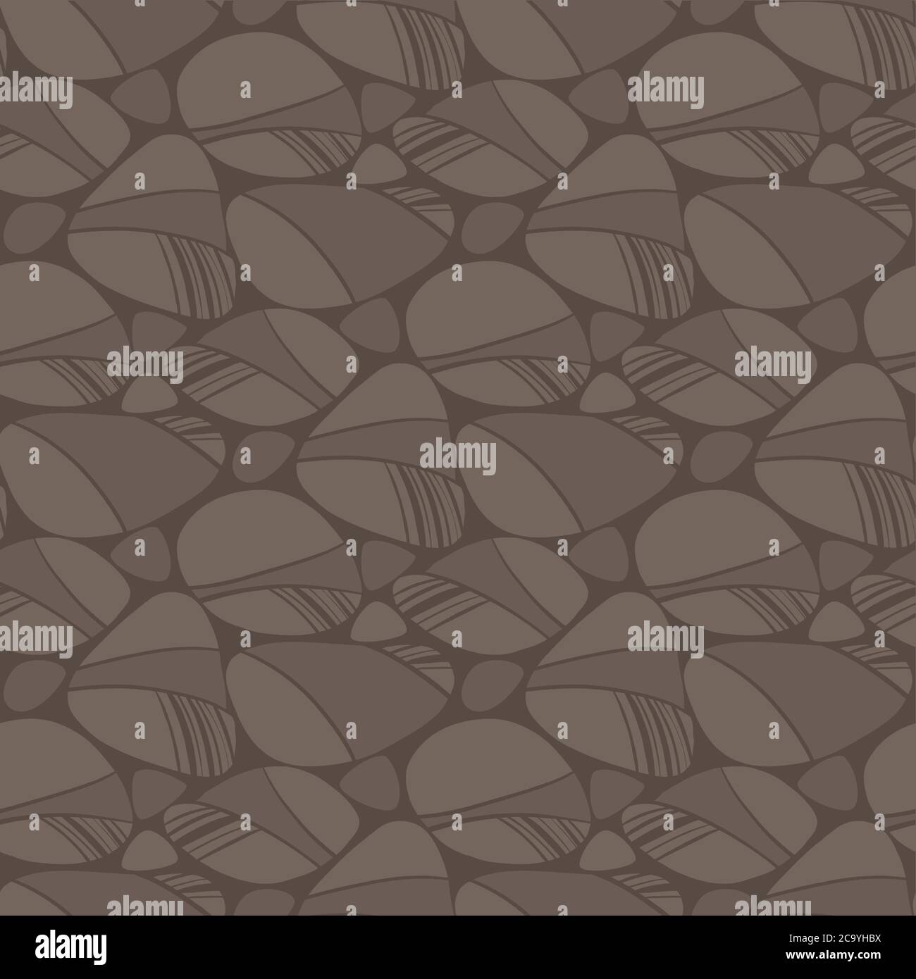 Hand drawn decorative earthy stone seamless pattern for background ...