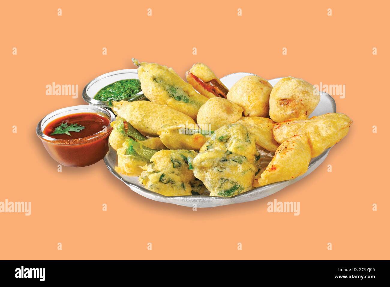 Methi Gota (fenugreek) Pakoda, Chili pakoda, potato pakoda (vada) or ...