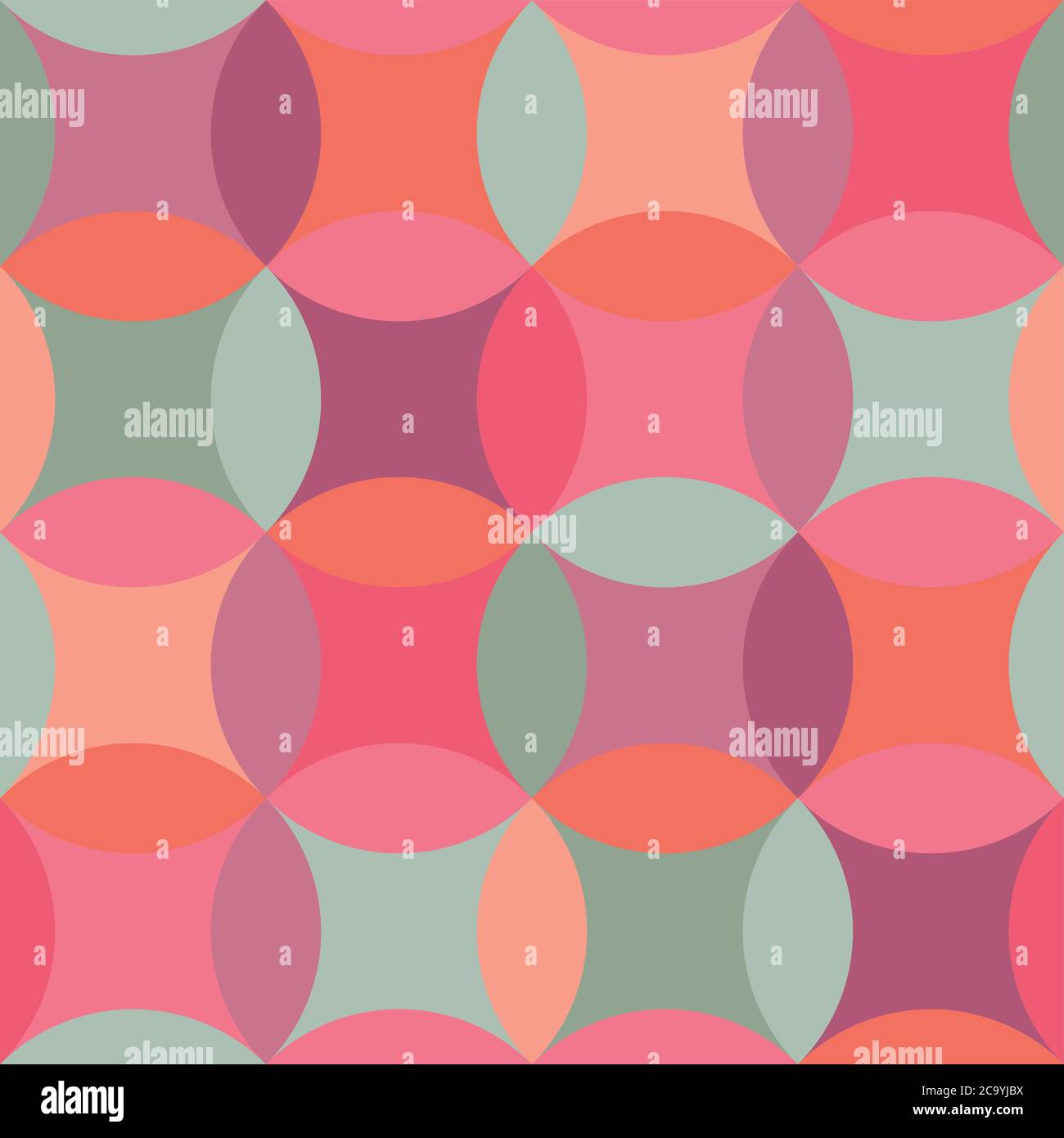 Simple geometric circles seamless pattern for background, fabric ...